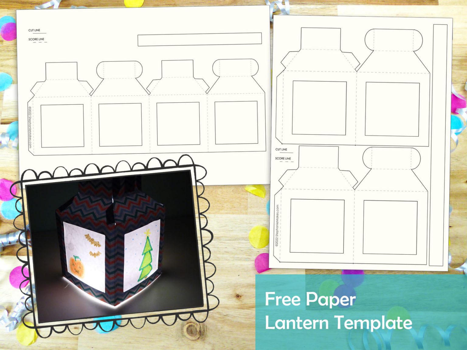 Paper Lantern Template – Stephanie Makes